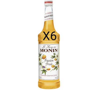 Monin Passion Fruit Syrup 700Ml X 6