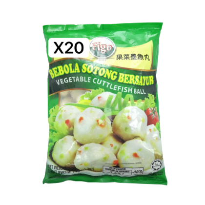 Figo Vegetable Cuttlefish Ball 1Kg 果菜墨鱼丸 X 20