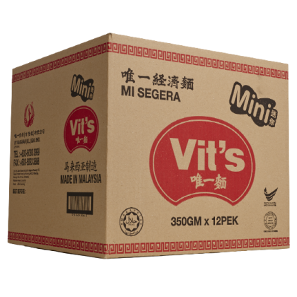 Vit'S Mini Pack Instant Noodles 350G X 12 Packs 唯一面迷你包装 X 12