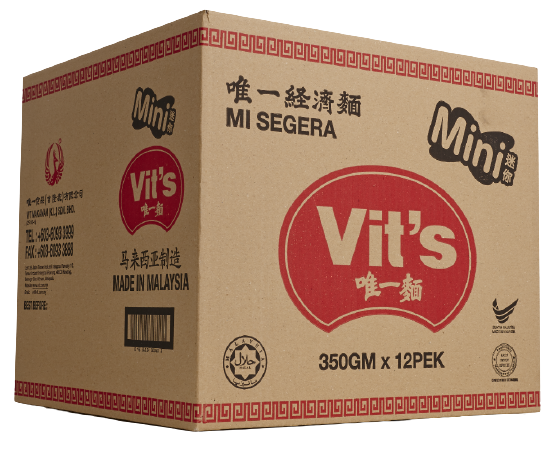 Vit'S Mini Pack Instant Noodles 350G X 12 Packs 唯一面迷你包装 X 12