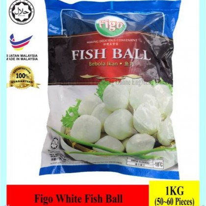 Figo white fish ball 1kg 白鱼丸 - frozen